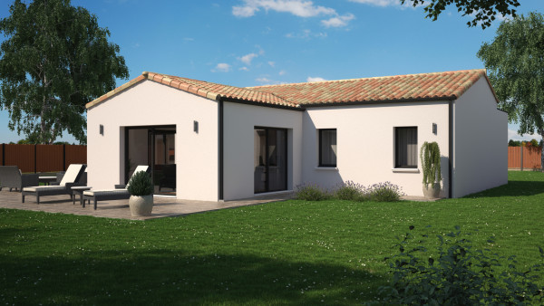 Modèle CHATEAU : Maison de plain-pied 4 chambres avec un garage ...